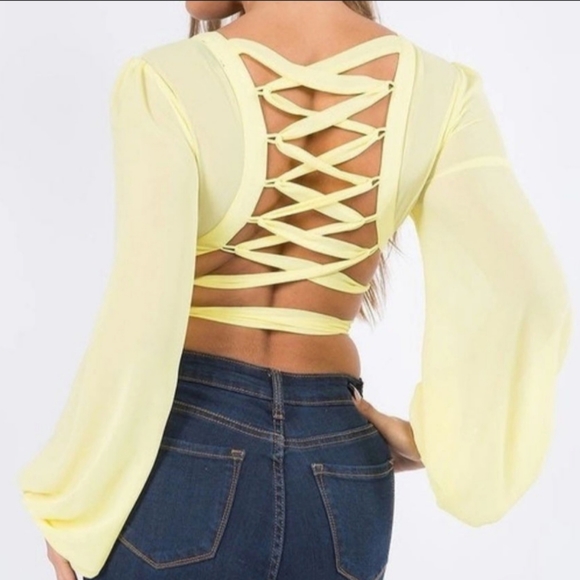 Tops | Chiffon Crop Top | Poshmark